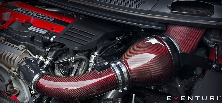 V2 Eventuri red kevlar intake for Honda Civic Type R FK2
